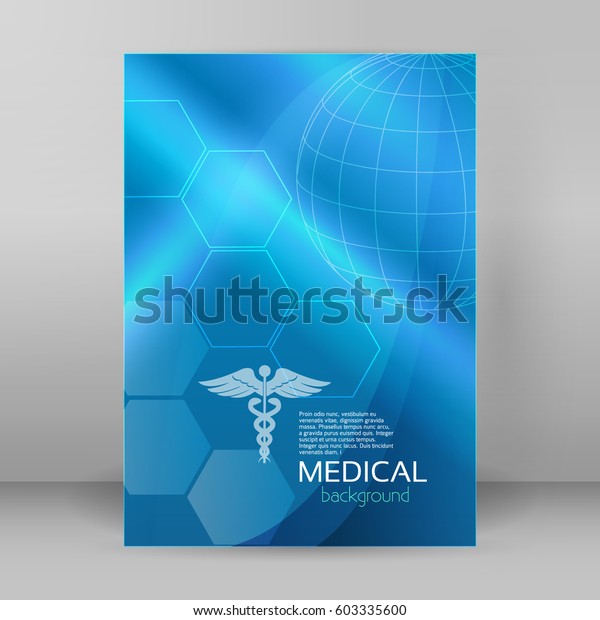 Blue Medical Background Abstract Concept Health Stock Vector (Royalty ...