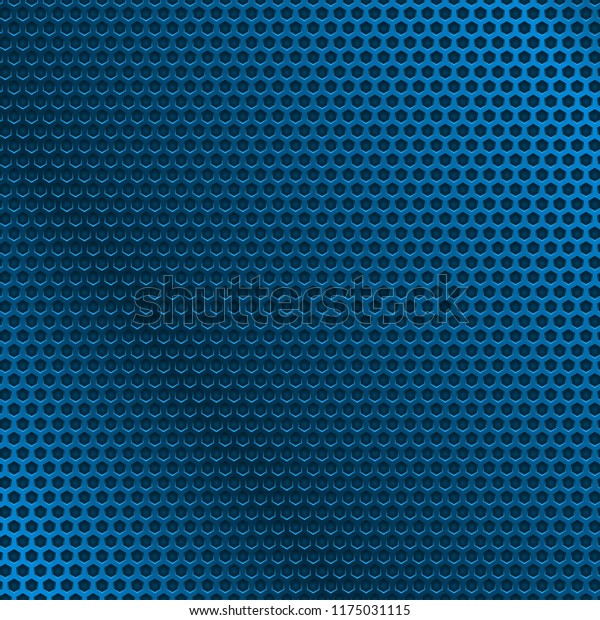 Blue Metal Perforated Background Vector 3d Stock Vector (Royalty Free ...