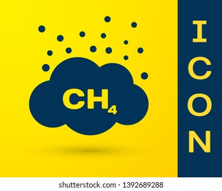 Blue Methane Emissions Reduction Icon Isolated Stock Vector (Royalty ...