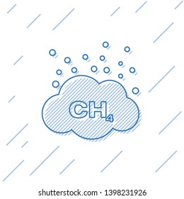 Blue Methane Emissions Reduction Line Icon Stock Vector (Royalty Free ...