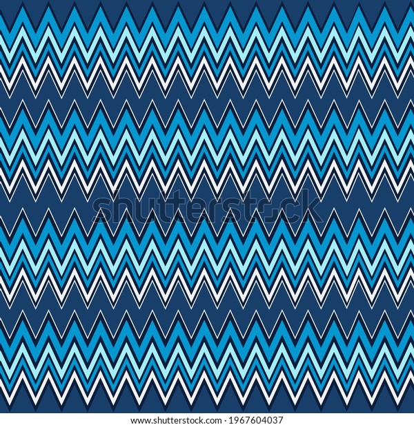 Blue Missoni Textile Vector Seamless Texture Stock Vector (Royalty Free ...