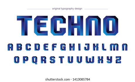 Blue Modern Bold Typography Design Stock Vector (Royalty Free) 1413085784