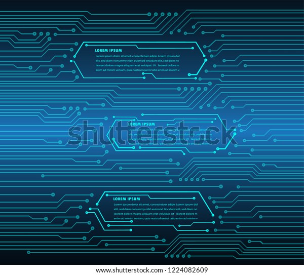 Blue Modern Circuit Text Box Template Stock Vector (Royalty Free ...