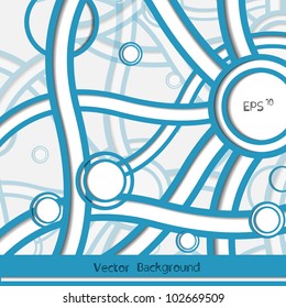 Blue Modern Creative 3d Art Vector Stock Vector (Royalty Free ...