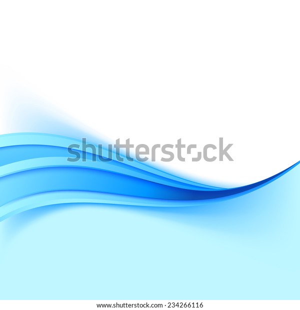 Blue modern wave border certificate background. Vector illustration