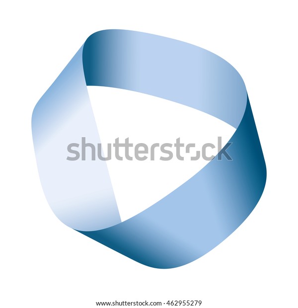 Blue Moebius Strip Moebius Band Surface Stock Vector (Royalty Free ...