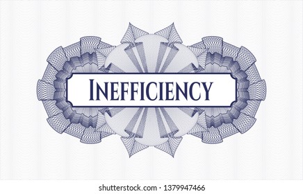 Blue Money Style Rosette Text Inefficiency Stock Vector (Royalty Free ...