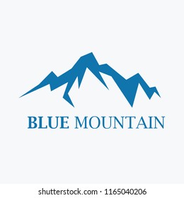 Blue Mountain Logo Stock Vector (Royalty Free) 1165040206 | Shutterstock