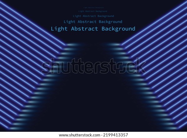 Blue Neon Light Path Dark Abstract Stock Vector (Royalty Free ...