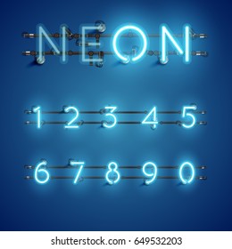 High Detailed Neon Font Set Vector: เวกเตอร์สต็อก (ปลอดค่าลิขสิทธิ์ ...