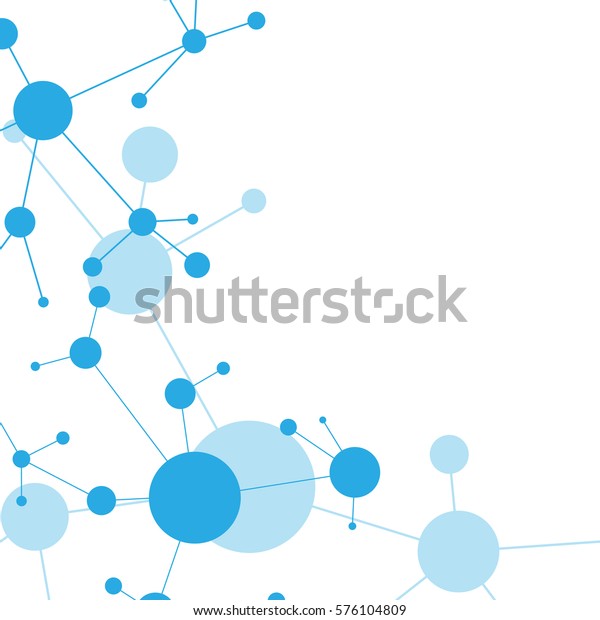 Blue Network On White Abstract Background Stock Vector (Royalty Free ...