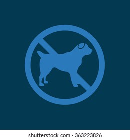 Blue No Dog Sign Vector Illustration Stock Vector (Royalty Free ...