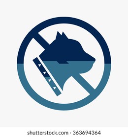 No Dog Sign Vector Illustration: vector de stock (libre de regalías ...