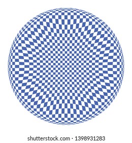 Blue Oblate Ball Checkered Texture Vector Stock Vector (Royalty Free ...