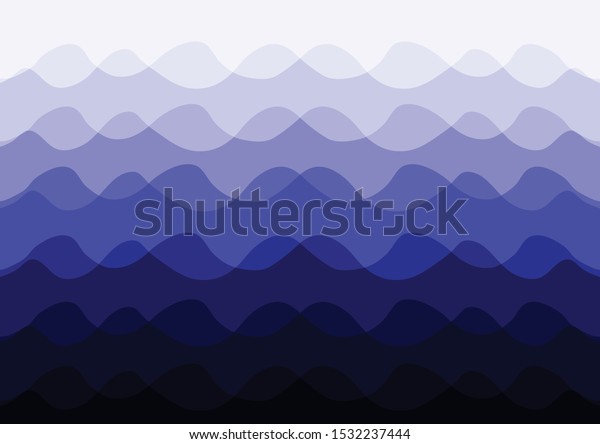 Blue Ocean Wave Background Design Stock Vector (Royalty Free ...