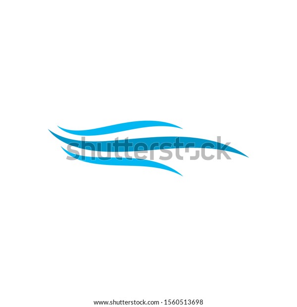 Blue Ocean Wave Vector Illustration Design Stock Vector (Royalty Free ...