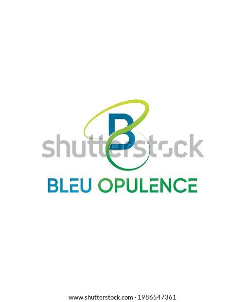 Blue Opulence Modern Vector Logo Template Stock Vector (Royalty Free ...