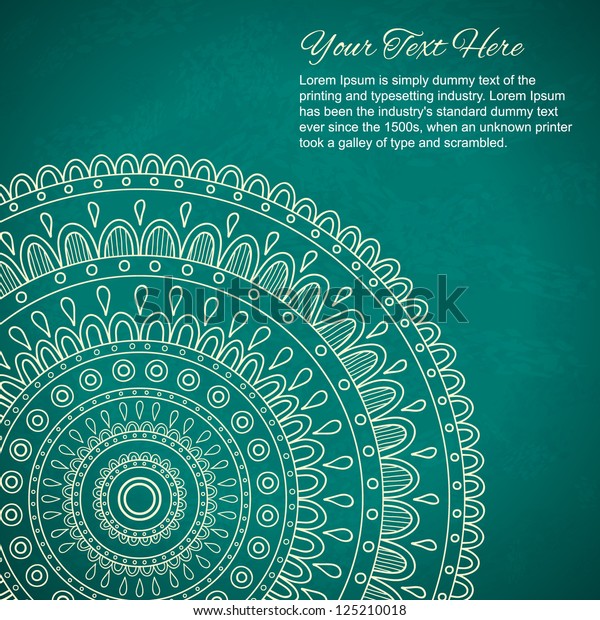 Blue Ornament Background Vector Illustration Stock Vector (Royalty Free ...