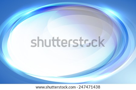 Blue Oval Abstract Background Stock Vector (Royalty Free) 247471438 ...