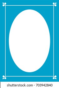 Vector Oval Blue Border Frame May 库存矢量图（免版税）1320238358 | Shutterstock