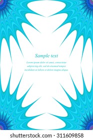 Blue Page Corner Design Template Stock Vector (Royalty Free) 311609858