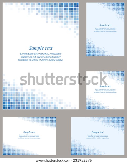 Bleu page coin de conception modèle : image vectorielle de stock (libre ...