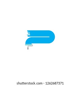 Blue Paint Logo Stock Vector (Royalty Free) 1262687371 | Shutterstock