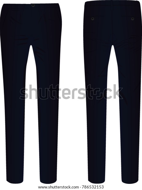 Blue Pants Vector Illustration Stock Vector (Royalty Free) 786532153 ...