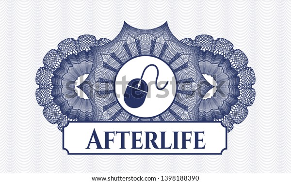 Blue Passport Rosette Mouse Icon Afterlife Stock Vector (Royalty Free ...