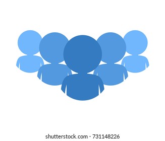 Blue People Icon Stock Vector (Royalty Free) 731148226 | Shutterstock