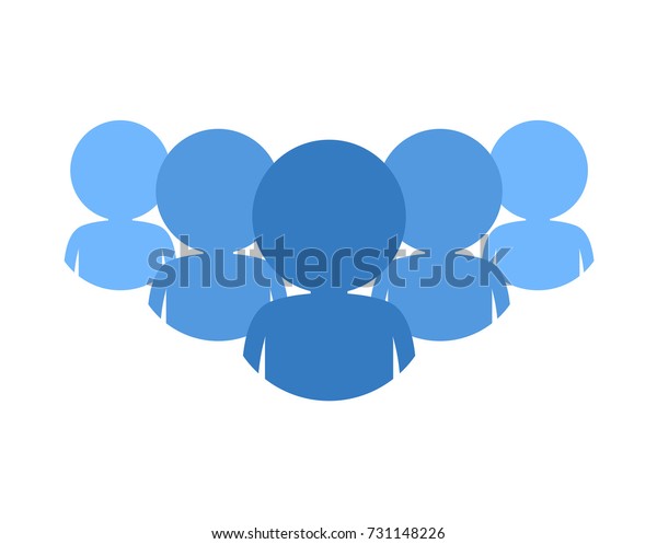 Blue People Icon Stock Vector (Royalty Free) 731148226 | Shutterstock