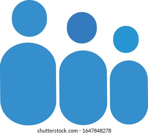 Blue People Vector White Background: เวกเตอร์สต็อก (ปลอดค่าลิขสิทธิ์ ...