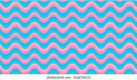 Blue Pink Wave Background Used Background Stock Vector (Royalty Free ...
