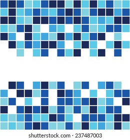 Blue Pixel Art Style Vector Background Stock Vector (Royalty Free ...