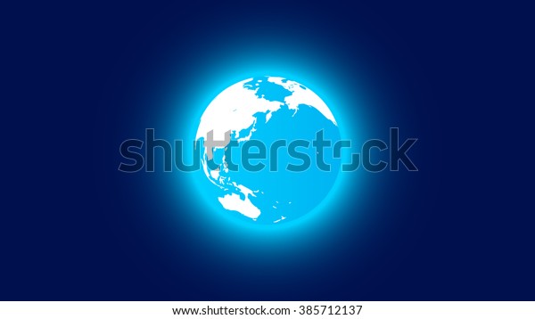 Blue Planet Earth Space Background Cartoon Stock Vector (Royalty Free ...