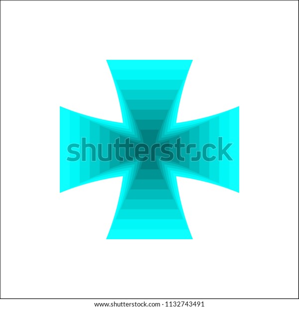 Blue Plus Symbol On White Background Stock Vector (Royalty Free ...