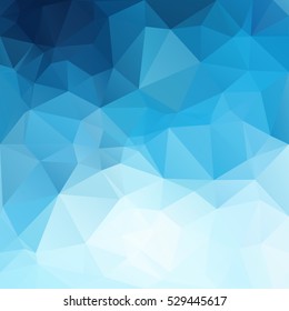 Blue Polygonal Mosaic Background Creative Design Stock Vector (Royalty ...