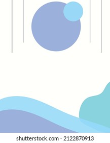 Blue Poster Design Template Art Stock Vector (Royalty Free) 2122870913 ...