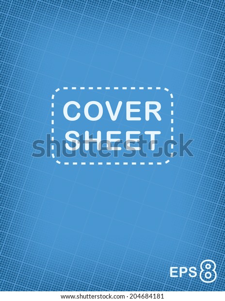 Blue Print Graph Paper Cover Sheet Stock Vector (Royalty Free ...