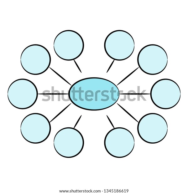 Blue Process Diagram Hierarchy Chart Presentation Stock Vector (Royalty ...