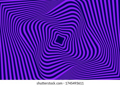 Blue Psychedelic Optical Illusion Background Stock Vector (Royalty Free ...