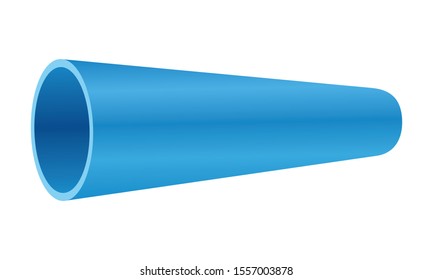 Vektor Stok Blue Pvc Pipe Logo On White (Tanpa Royalti) 1557003878 ...
