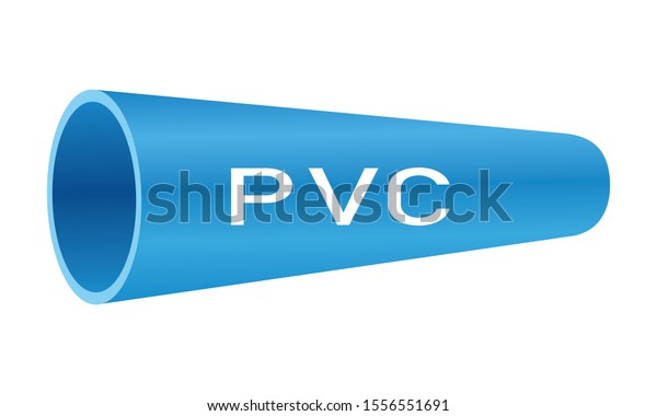 Blue Pvc Pipe Pvc Text On Stock Vector (Royalty Free) 1556551691 ...