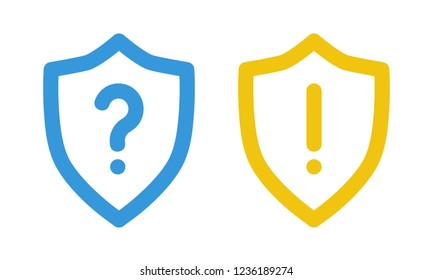 Blue Question Mark Yellow Exclamation Point Stock Vector (Royalty Free ...