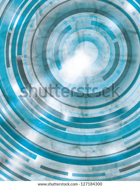 Blue Radial Background Grunge Texture Stock Vector (Royalty Free ...