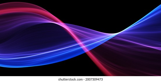2,760 Blue And Red Abstract Wave Magic Line Design Flow Curve Motion ...