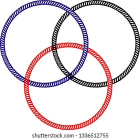 Blue Red Black Circle Logo Stock Vector (Royalty Free) 1336512755 ...