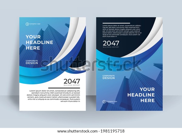 Blue Red Color Scheme Geometric Background Stock Vector (Royalty Free ...