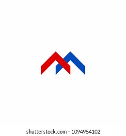 Blue Red Roof Logo Vector Stock Vector (Royalty Free) 1094954096 ...