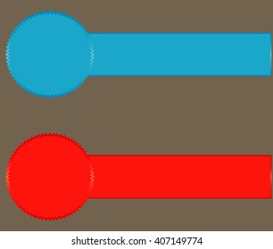 Blue Red Stickers Badges Vector Image Stock Vector (Royalty Free ...